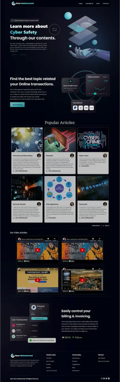 Noor Mohammad | MERN Stack Develope